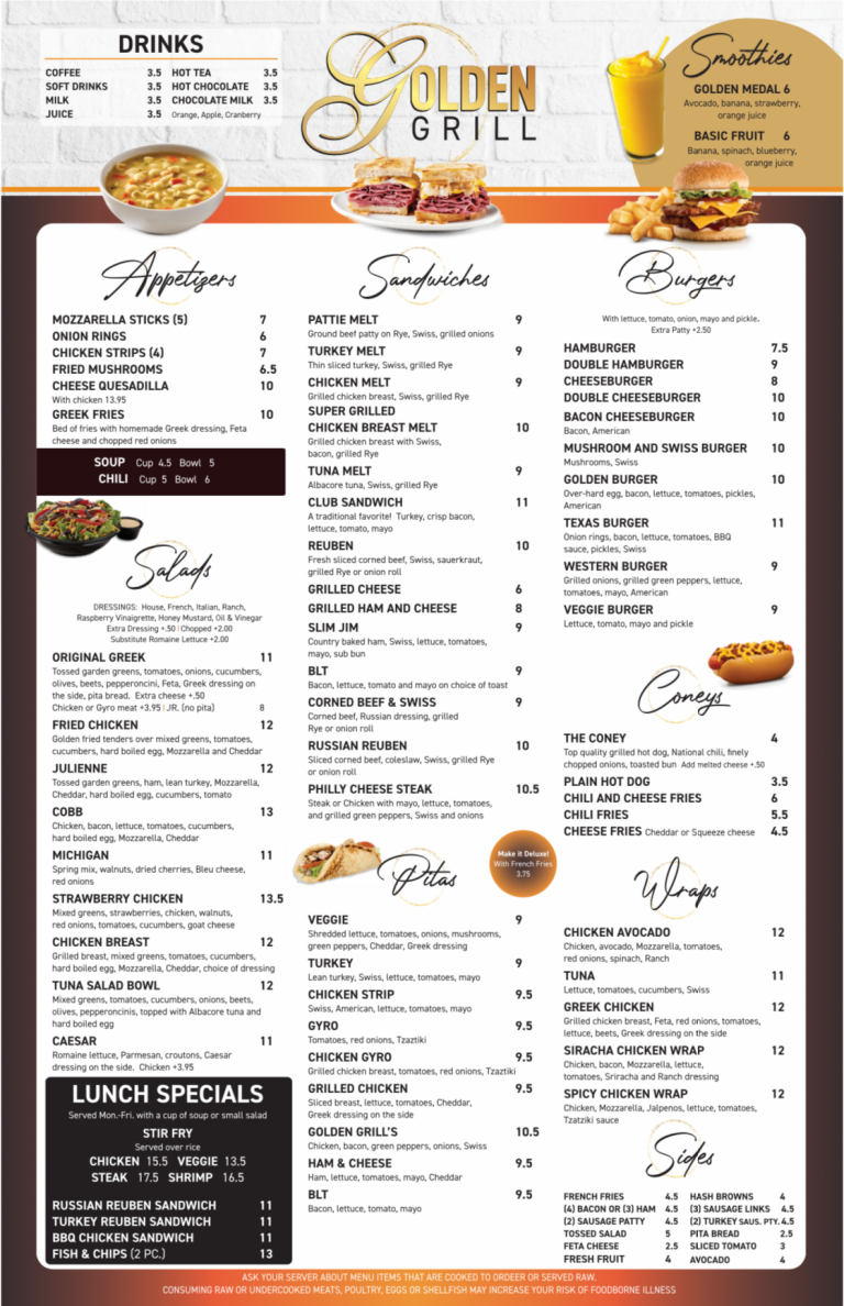 Menu – Golden Grill